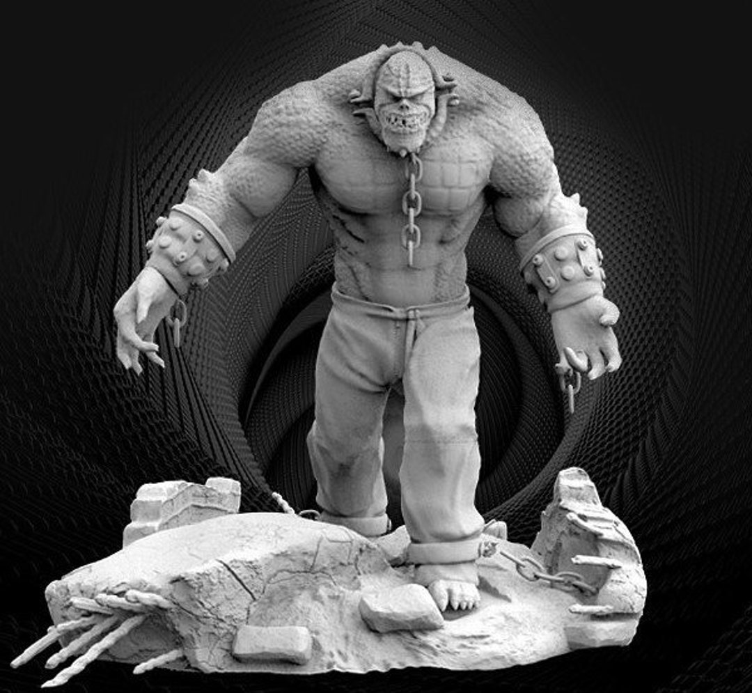 Croc Statue, 3D Model, Stl File for 3D Printers, Digital File, Comics ...