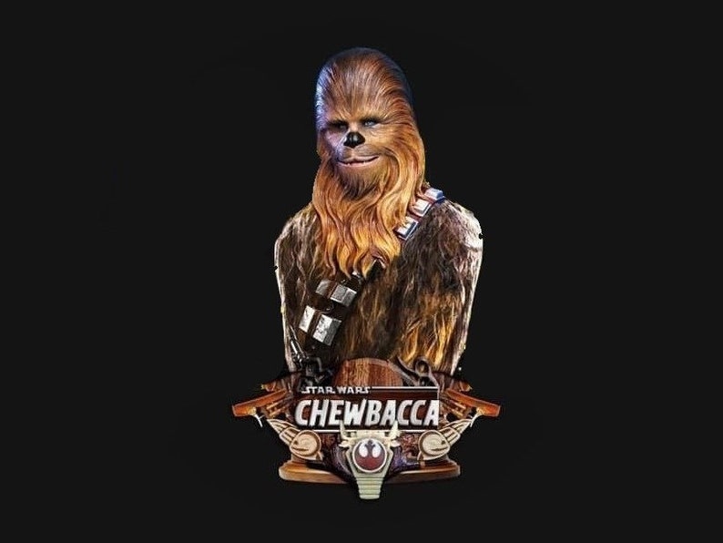 Chewbacca Statue, 3D Model, Stl File for 3D Printers, Digital File ...