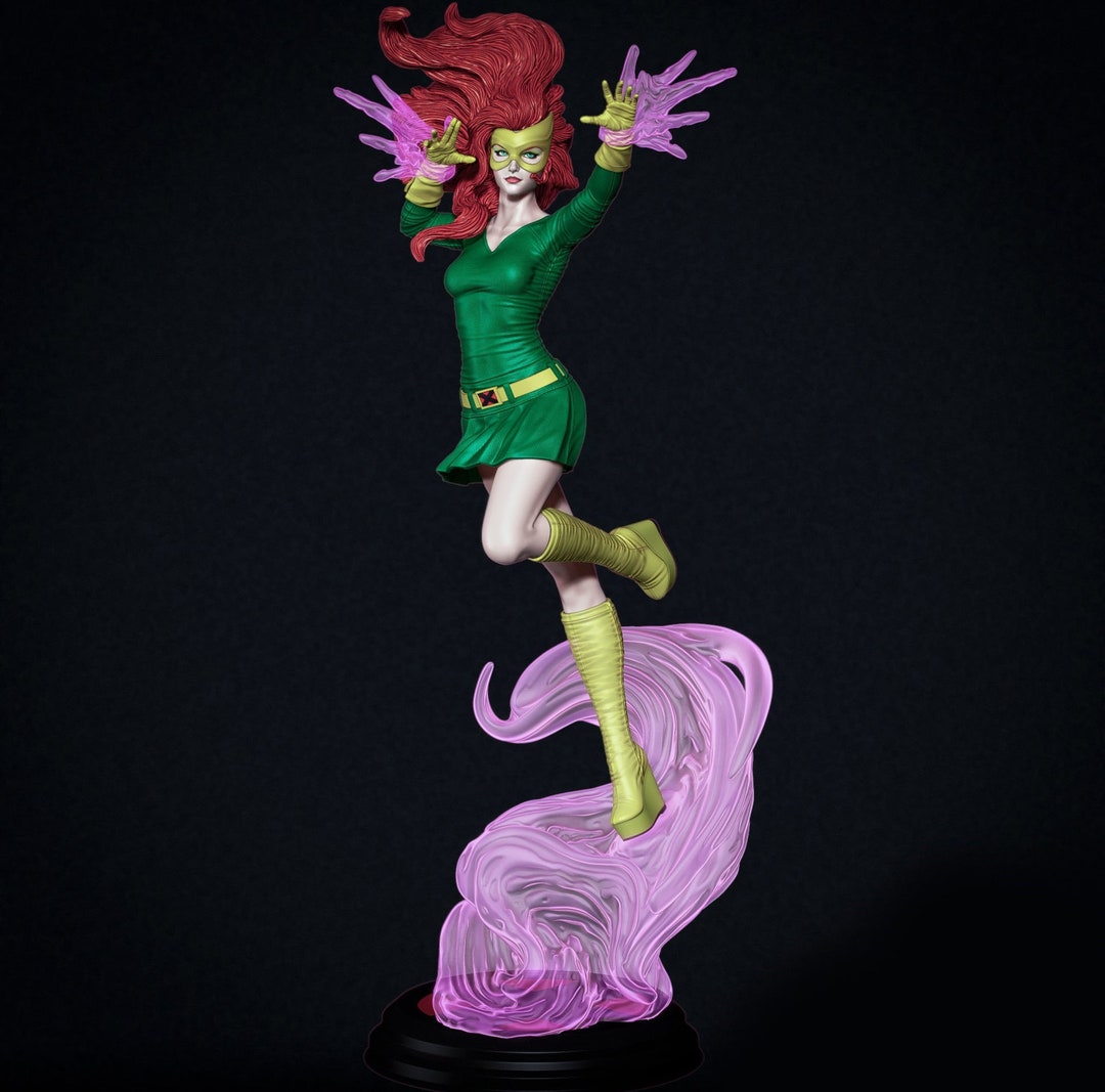 Jean Grey Statue, 3D Model, Stl File for 3D Printers, Digital File ...