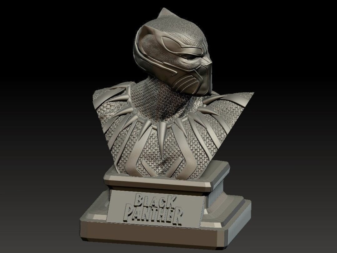 Black Panther Bust, 3D Model, Stl File for 3D Printers, Digital File ...