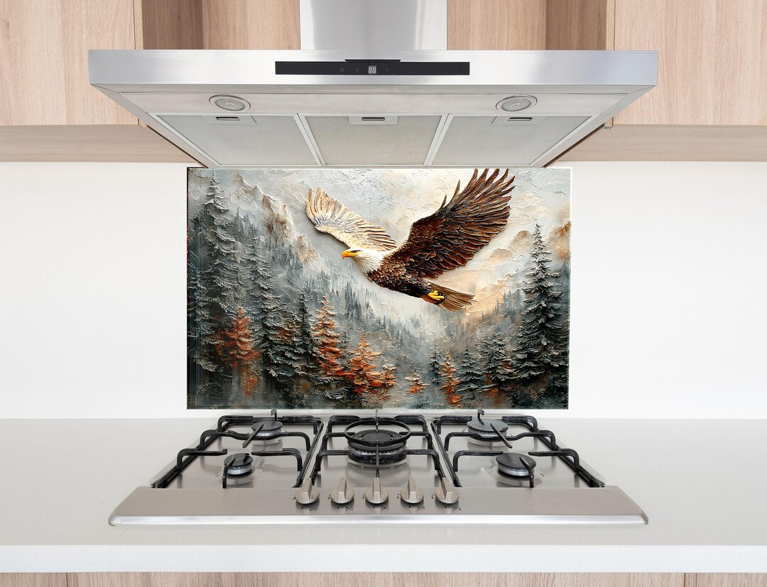 Tempered Glass Backsplash-eagle Backsplash Tiles-animal Backsplash ...