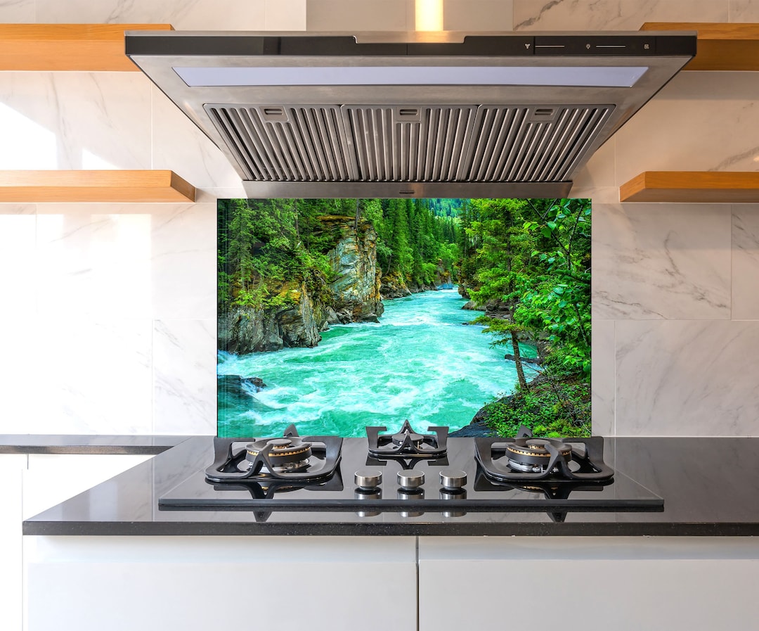 Tempered Glass Backsplash Tile-lake Backsplash Tiles-stove Backsplash ...