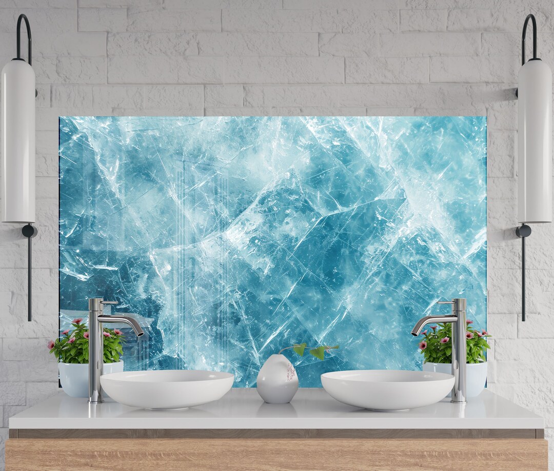 Tempered Glass Backsplash-blue Marble Backsplash Tiles-stove Backsplash ...