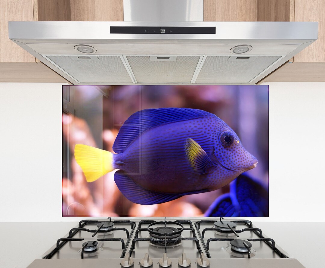 Tempered Glass Backsplash Tile-kitchen Backsplash Tiles-fish Backsplash ...