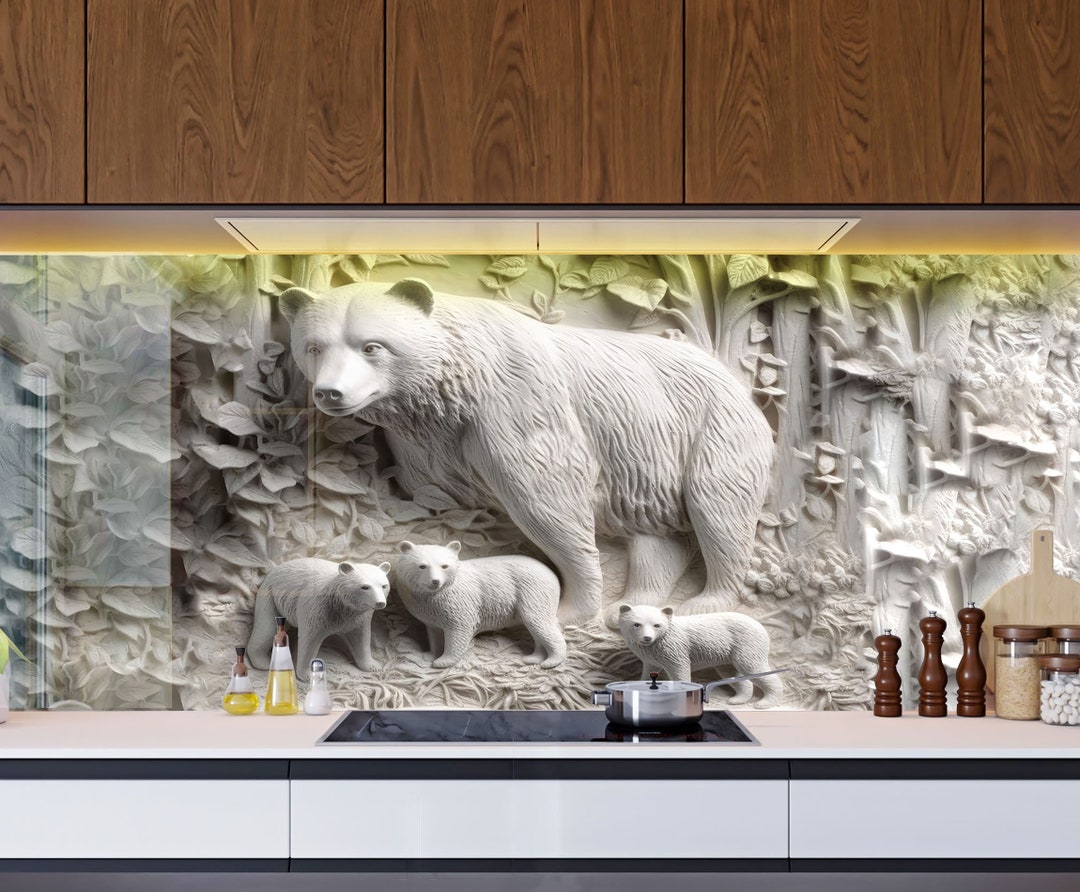 Tempered Glass Backsplash-lion Backsplash Tiles-animal Backsplash-lion ...