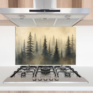 Tempered Glass Backsplash Winter - Etsy