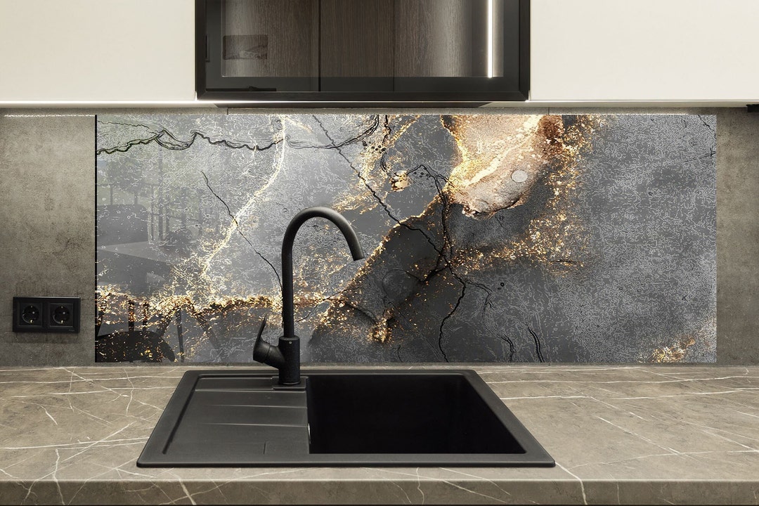 Tempered Glass Backsplash Tile-gold Backsplash Tiles-stove Backsplash ...