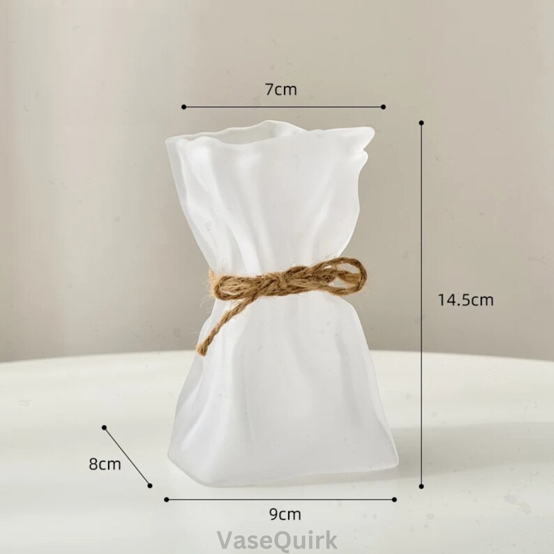 Unique Paper Bag Flower Vase , White Vase , Unique Vase , Home Decor ...