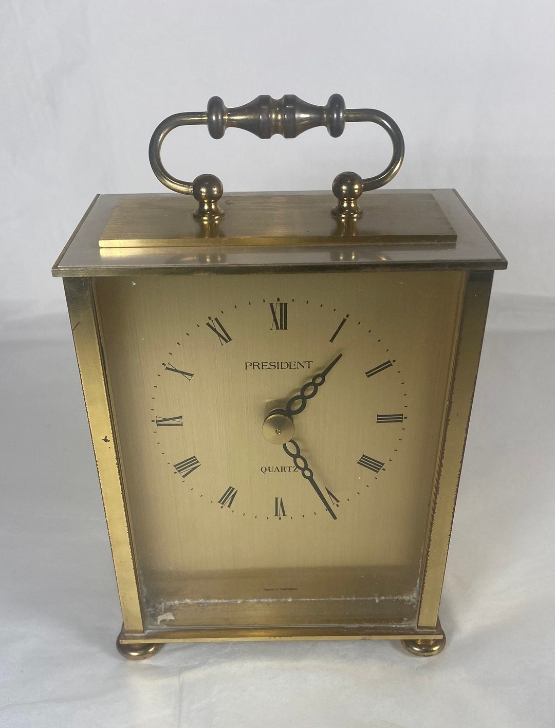 Vintage Brass Quartz Carriage Clock Made in Germany Parts Only - Etsy UK