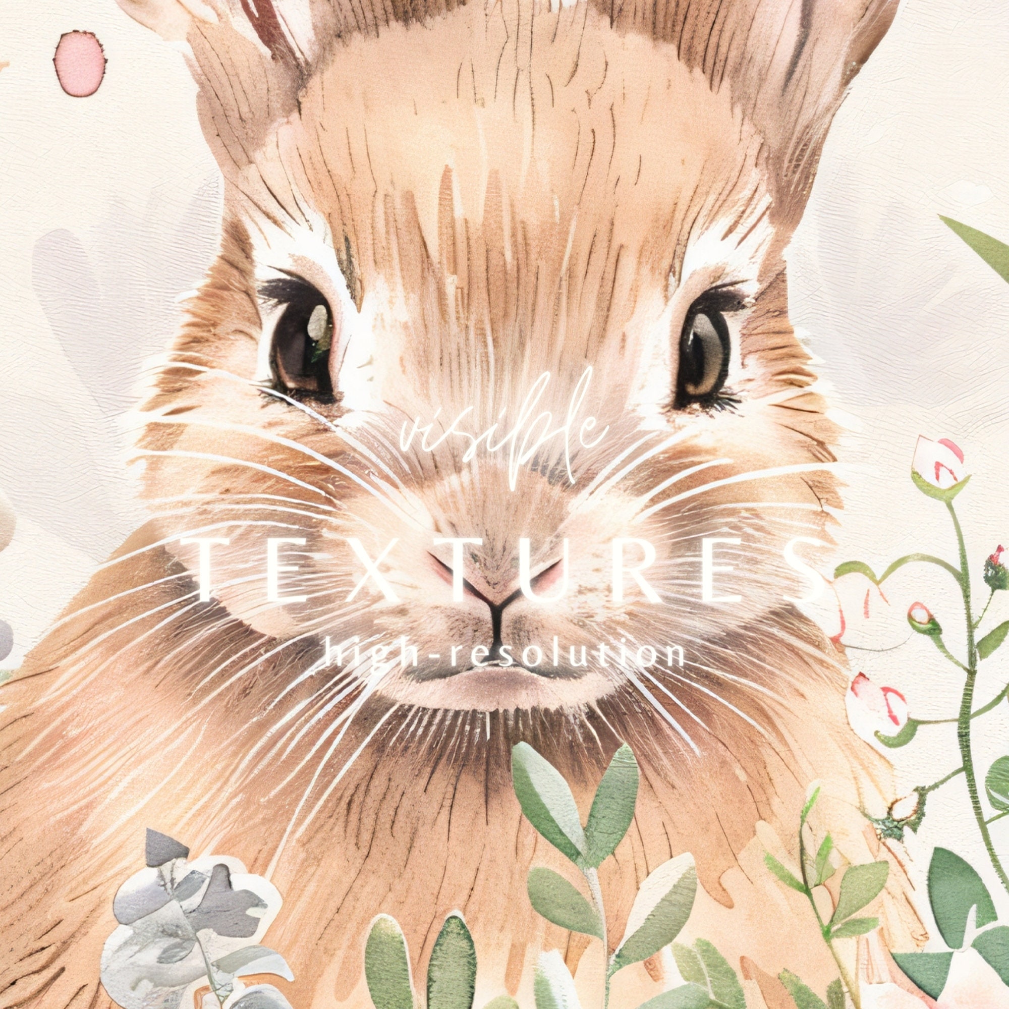 Easter Bunny Frame TV Art, Watercolor Painting of Easter, Spring ...