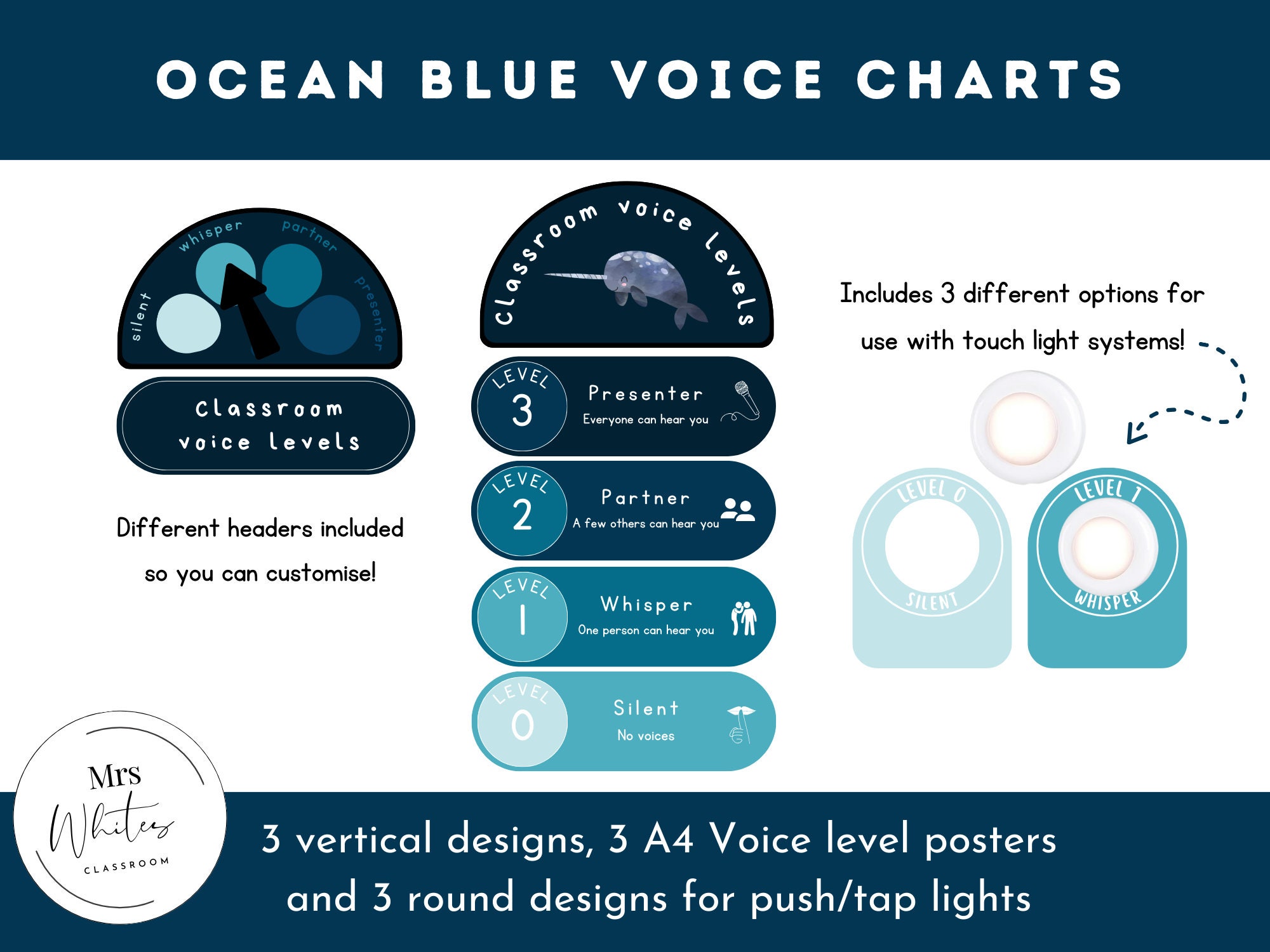 Ocean Voice Chart Under the Sea Voice Chart - Etsy Australia