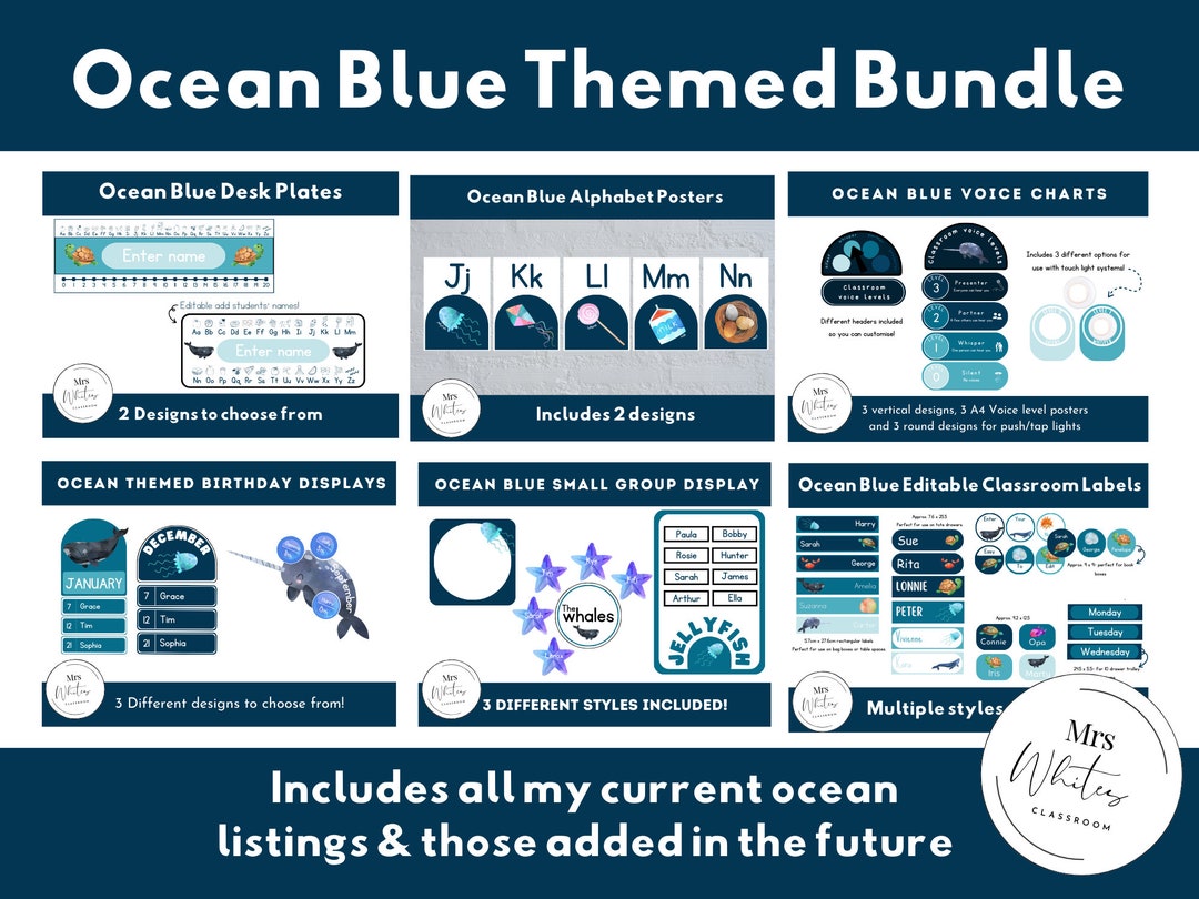 Ocean Themed Classroom Décor Bundle - Etsy