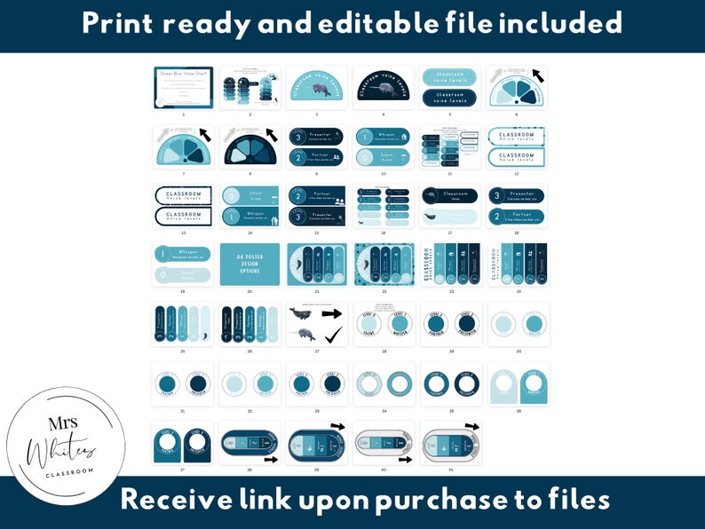 Ocean Voice Chart Under the Sea Voice Chart - Etsy