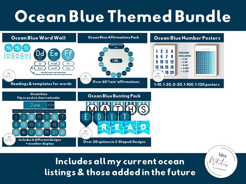 Ocean Themed Classroom Décor Bundle - Etsy