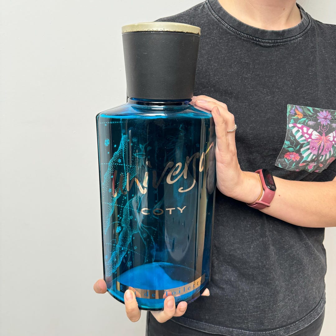 Vintage Coty Universo Giant Display Bottle – Rare Glass Perfume Display ...