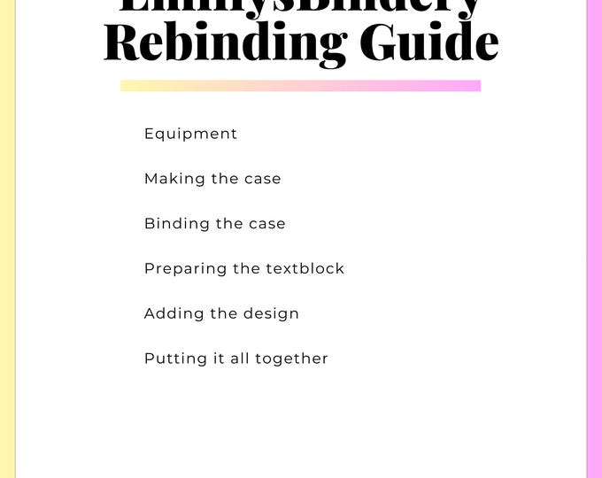 DIY Book Rebinding Kit With Custom Design (paperback to Hardback) - Etsy