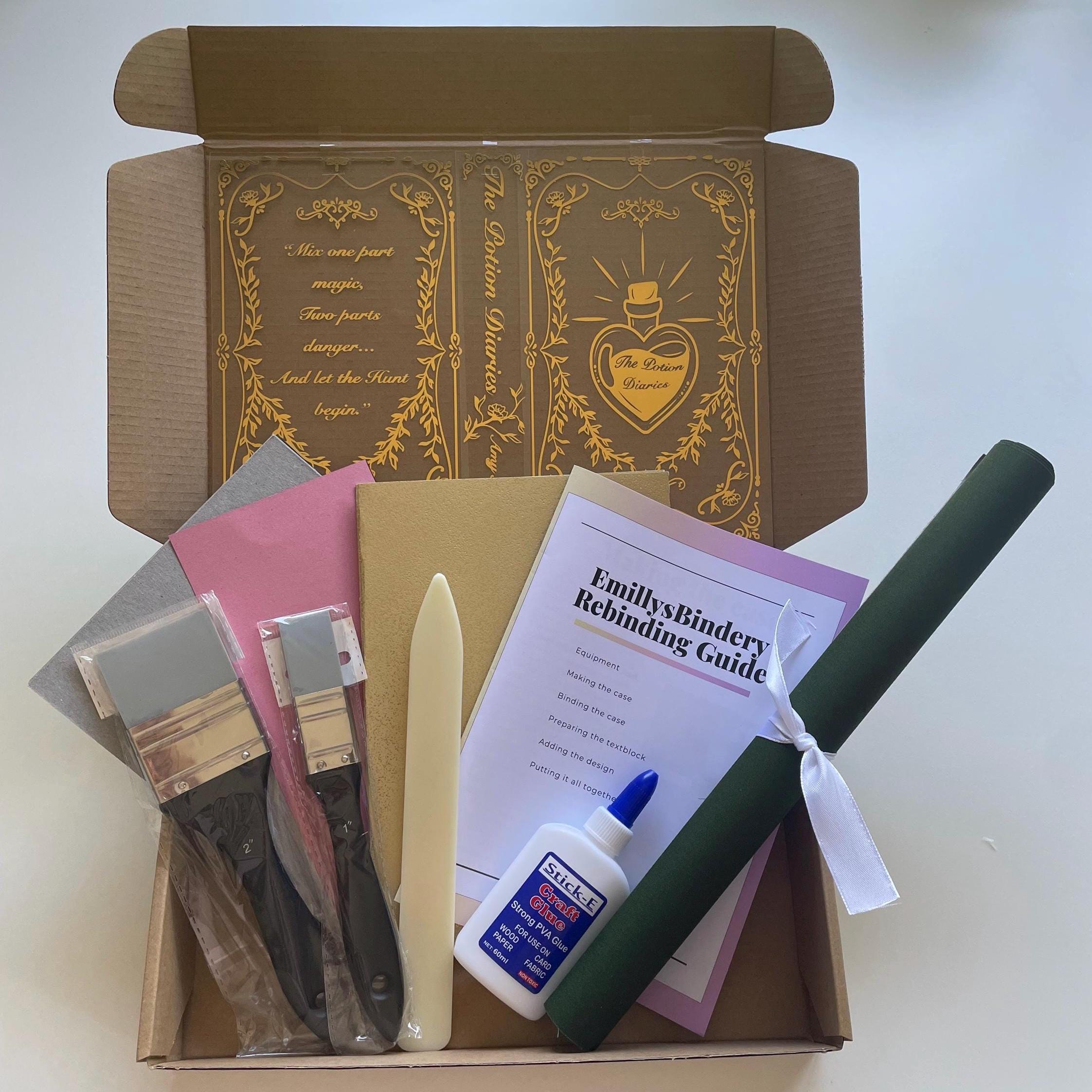 DIY Book Rebinding Kit With Custom Design (paperback to Hardback) - Etsy