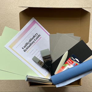 DIY Book Rebinding Kit With Custom Design (paperback to Hardback) - Etsy