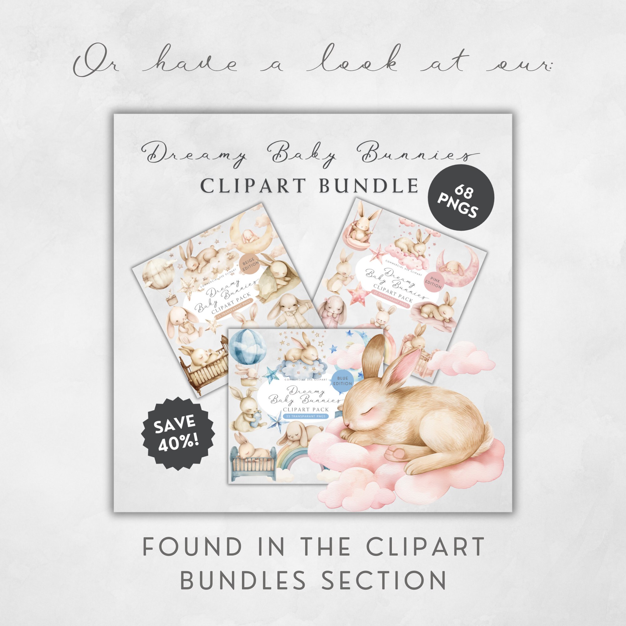 Sleeping Baby Bunny Clipart PNG Watercolor, Cute Beige Boho Baby Rabbit ...
