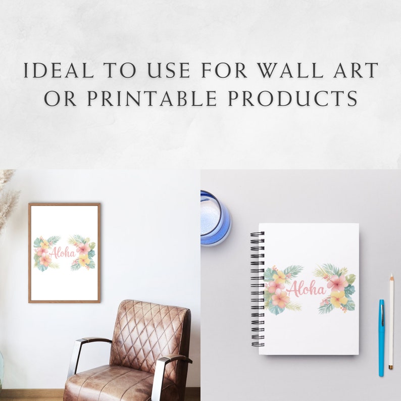 Aloha Luau Hawaii Clipart Watercolor PNG, Hawaiian Tropical Floral ...