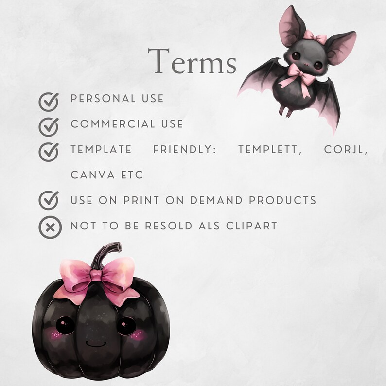 Cute Halloween Clipart Watercolor PNG, Pastel Pink Halloween Watercolor ...