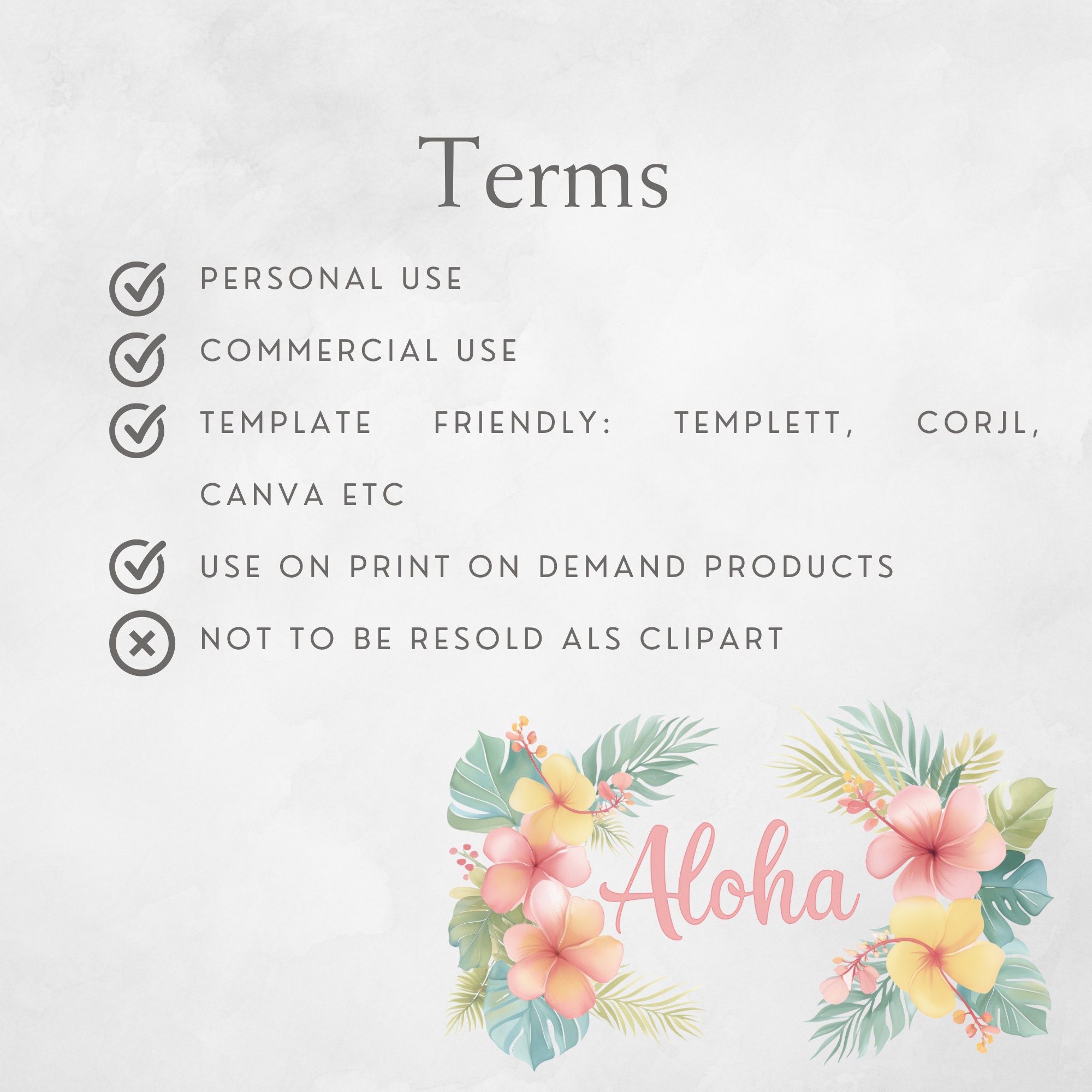Aloha Luau Hawaii Clipart Watercolor PNG, Hawaiian Tropical Floral ...