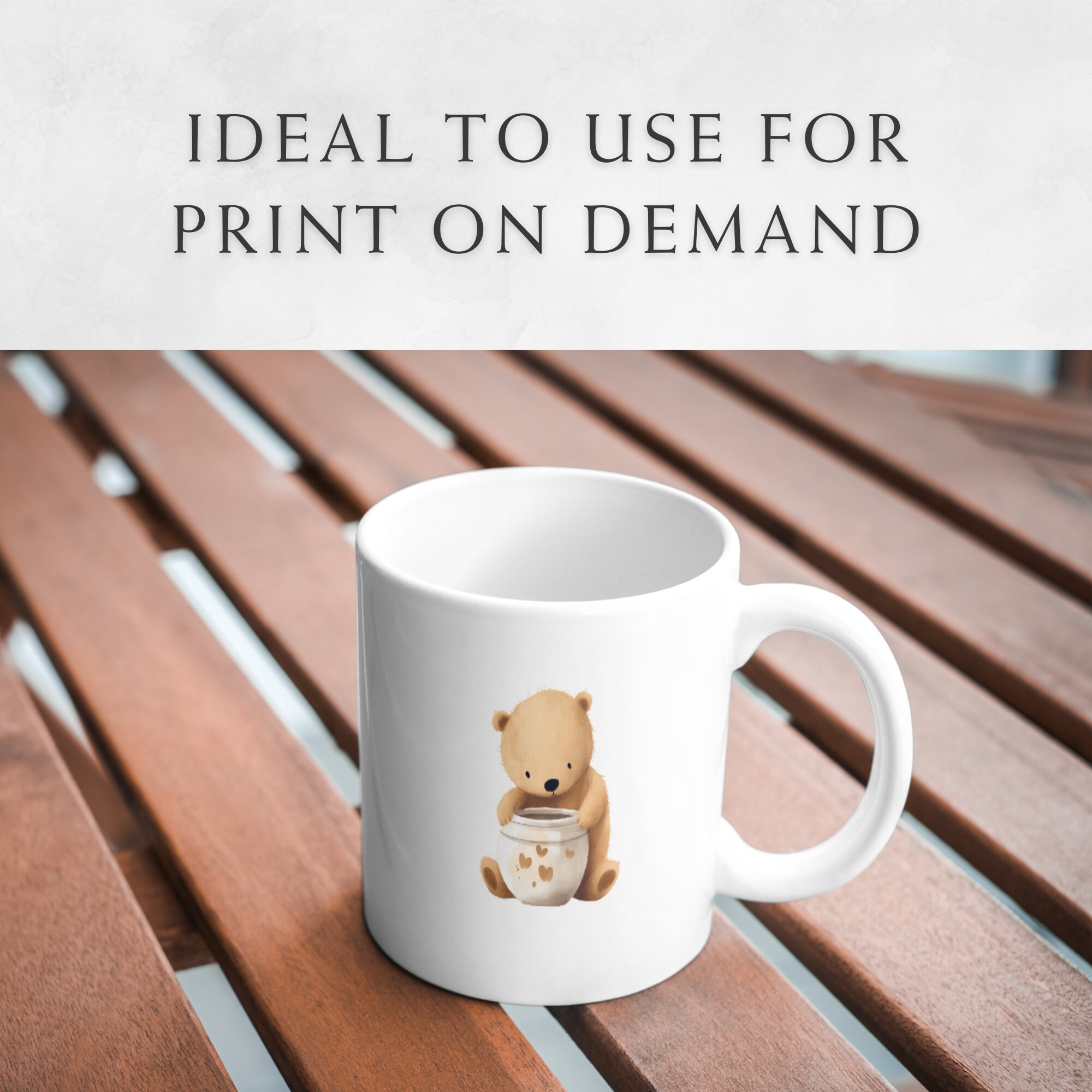 Cute Teddy Bear Clipart PNG Watercolor, Bear Honey Clipart, Teddy Bear ...