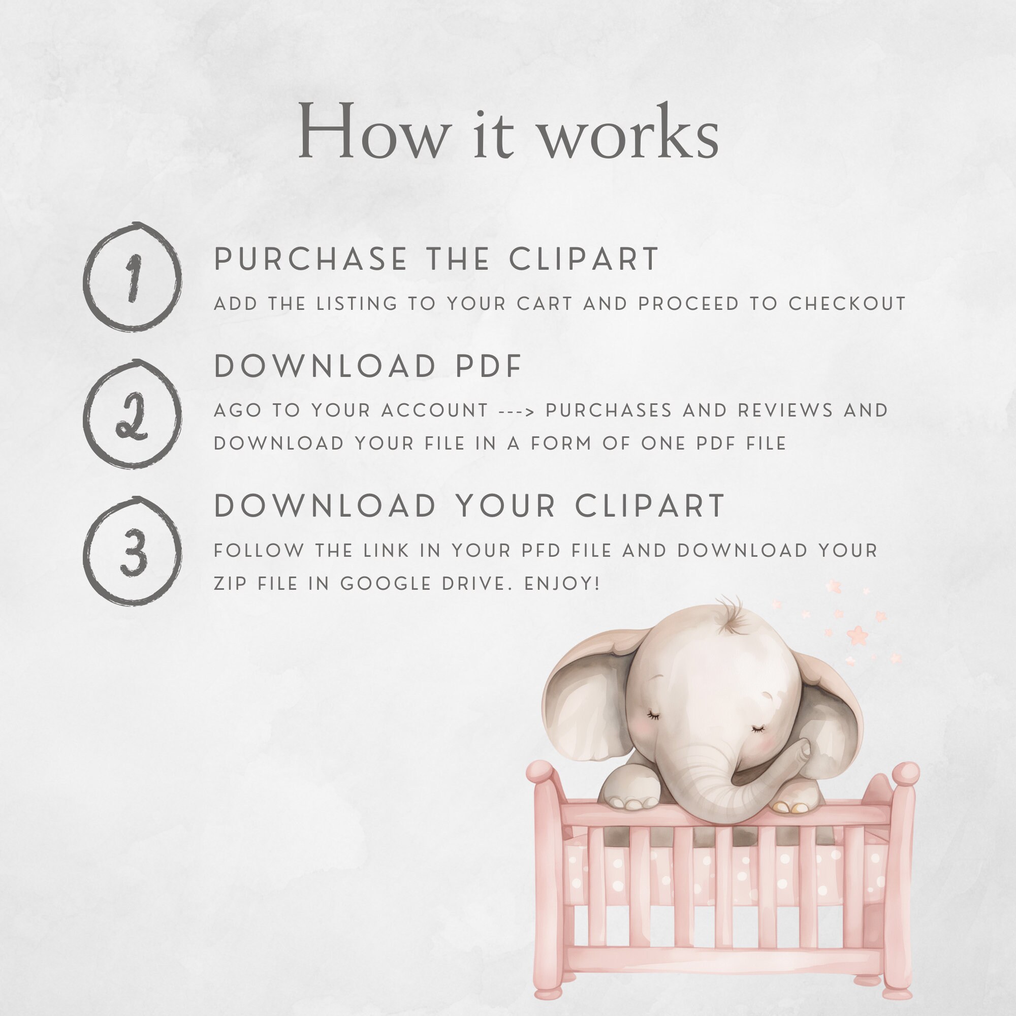 Sleeping Baby Elephant Clipart PNG Watercolor, Cute Pink Baby Girl ...