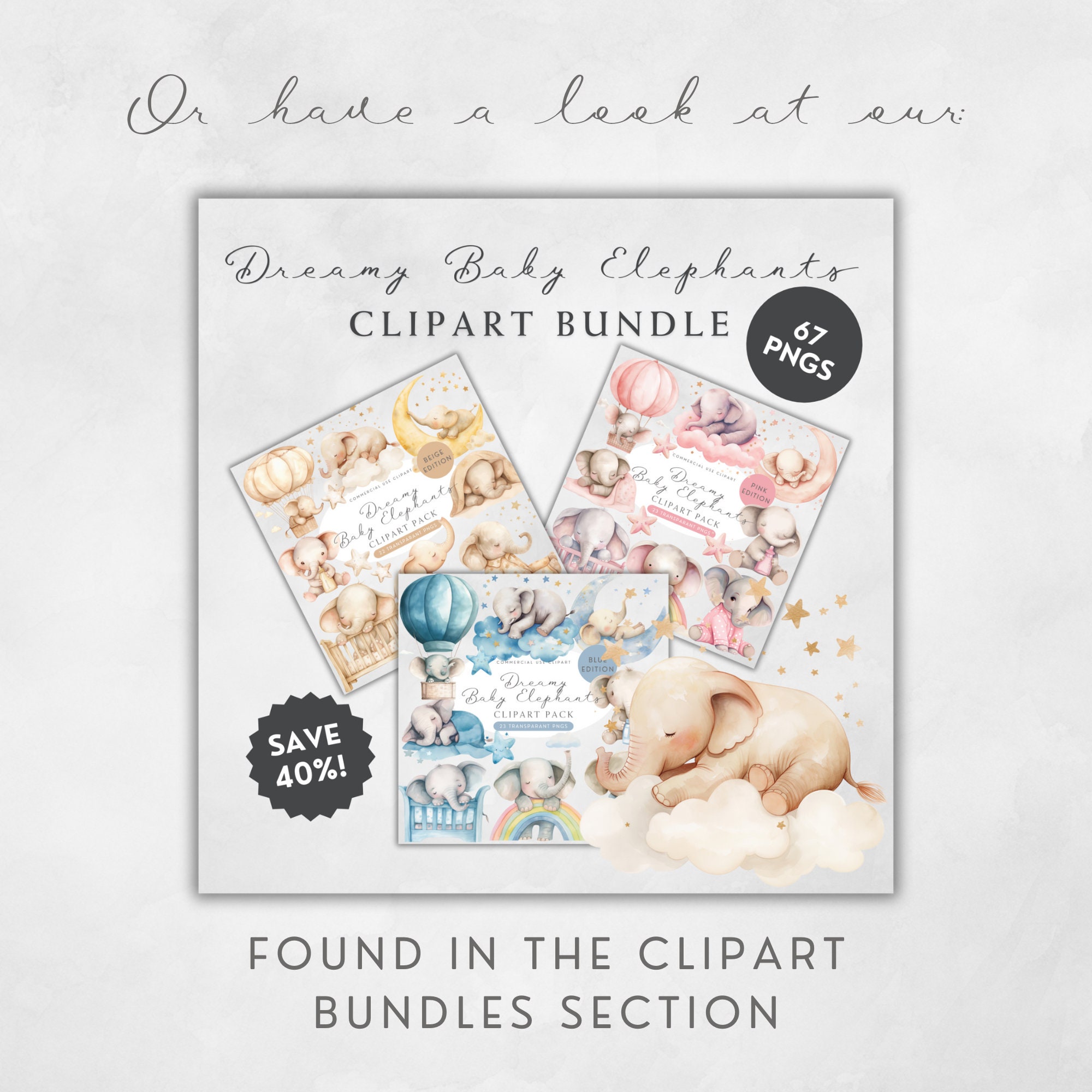 Sleeping Baby Elephant Clipart PNG Watercolor, Cute Pink Baby Girl ...