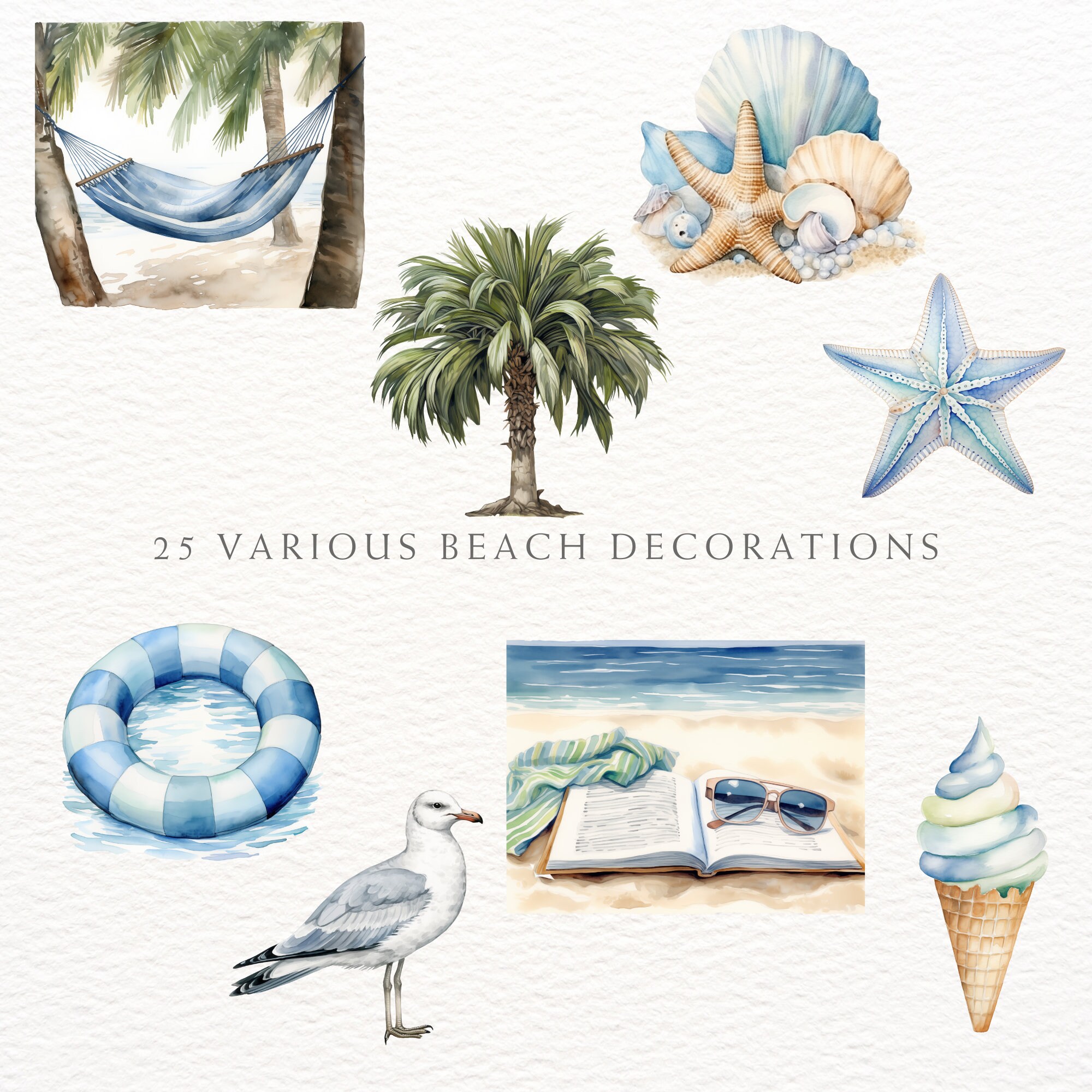 Summer Beach Girl Clipart PNG Watercolor, Boho Beach Holiday, Nautical ...