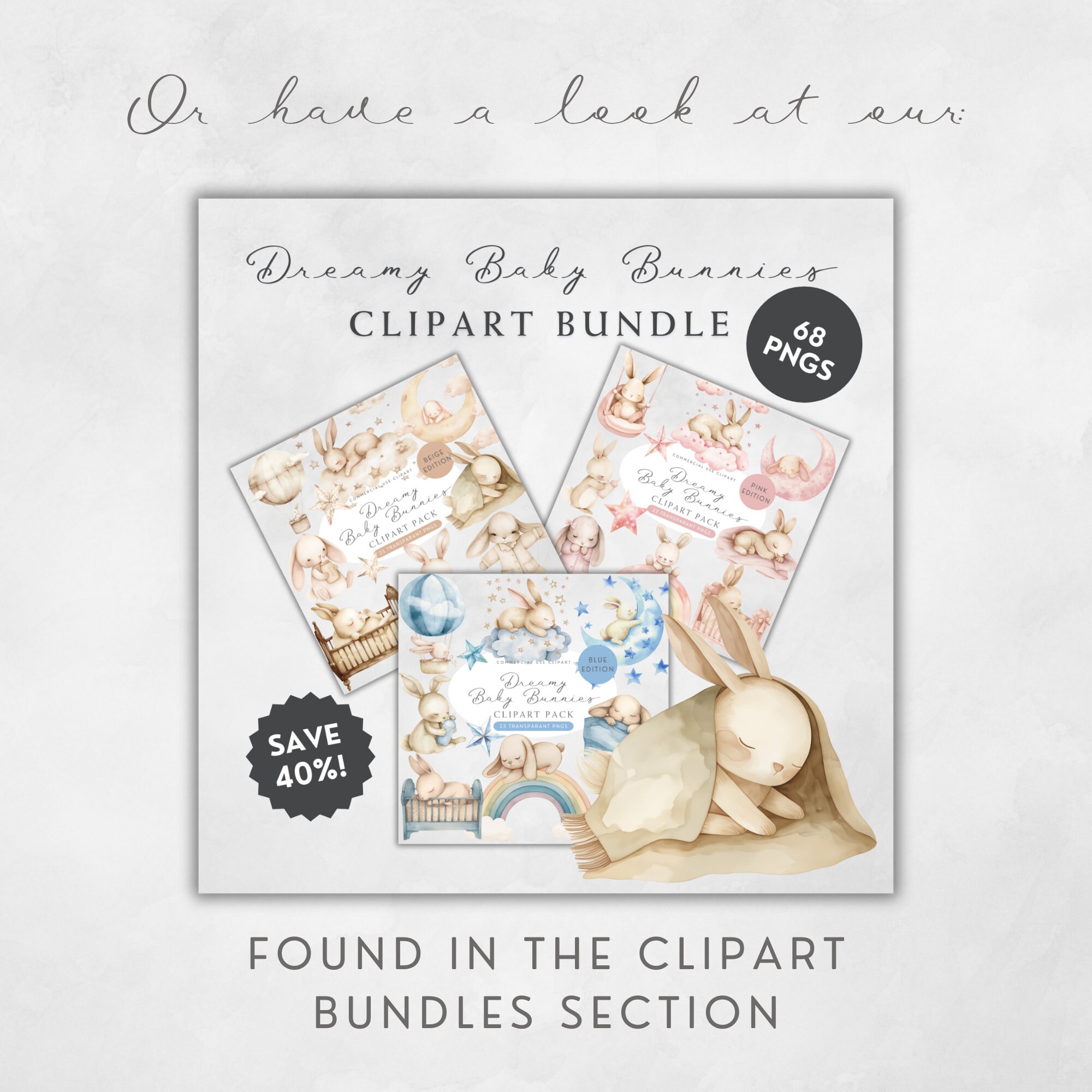 Sleeping Baby Bunny Clipart PNG Watercolor, Cute Blue Boy Baby Rabbit ...