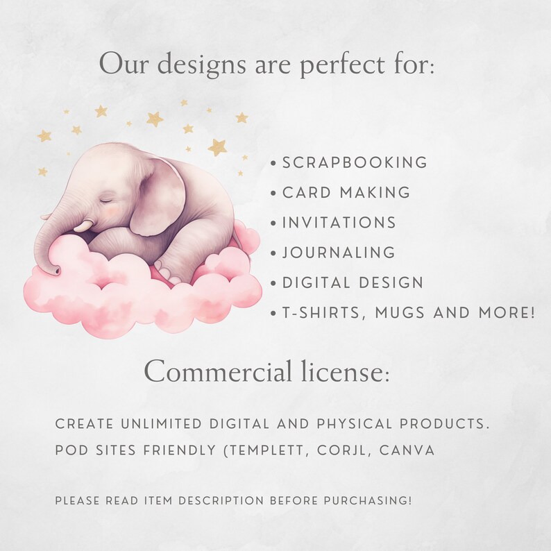 Sleeping Baby Elephant Clipart PNG Watercolor, Cute Pink Baby Girl ...