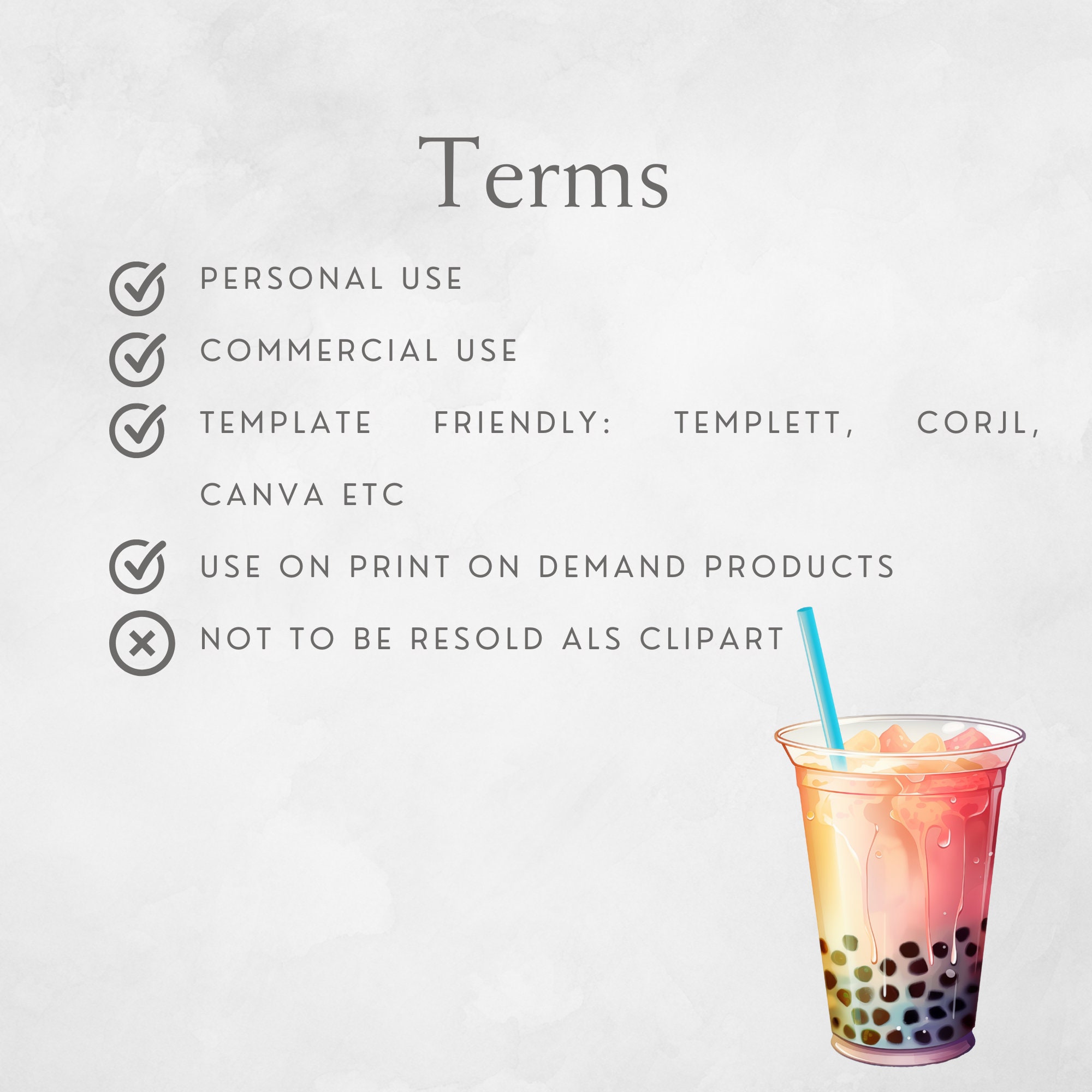 19 Boba Tea Clipart PNG Watercolor, Pastel Bubble Milk Tea Clipart ...