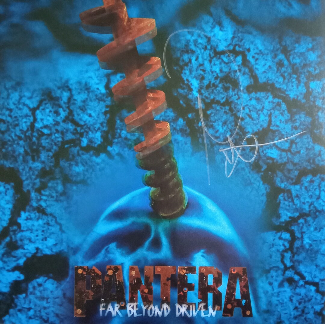 Phil Anselmo Autographed Pantera Far Beyond Driven White/blue Marbled ...