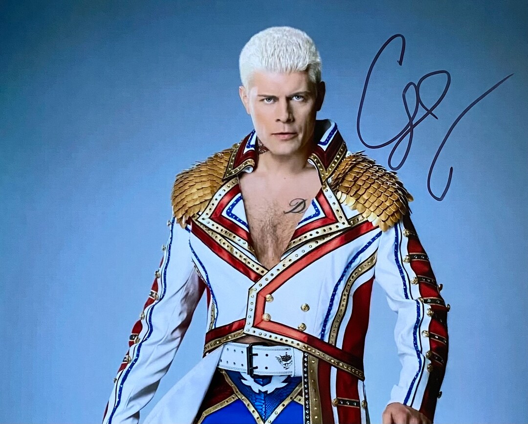 WWE Cody Rhodes Autographed 8x10 Photo - Etsy