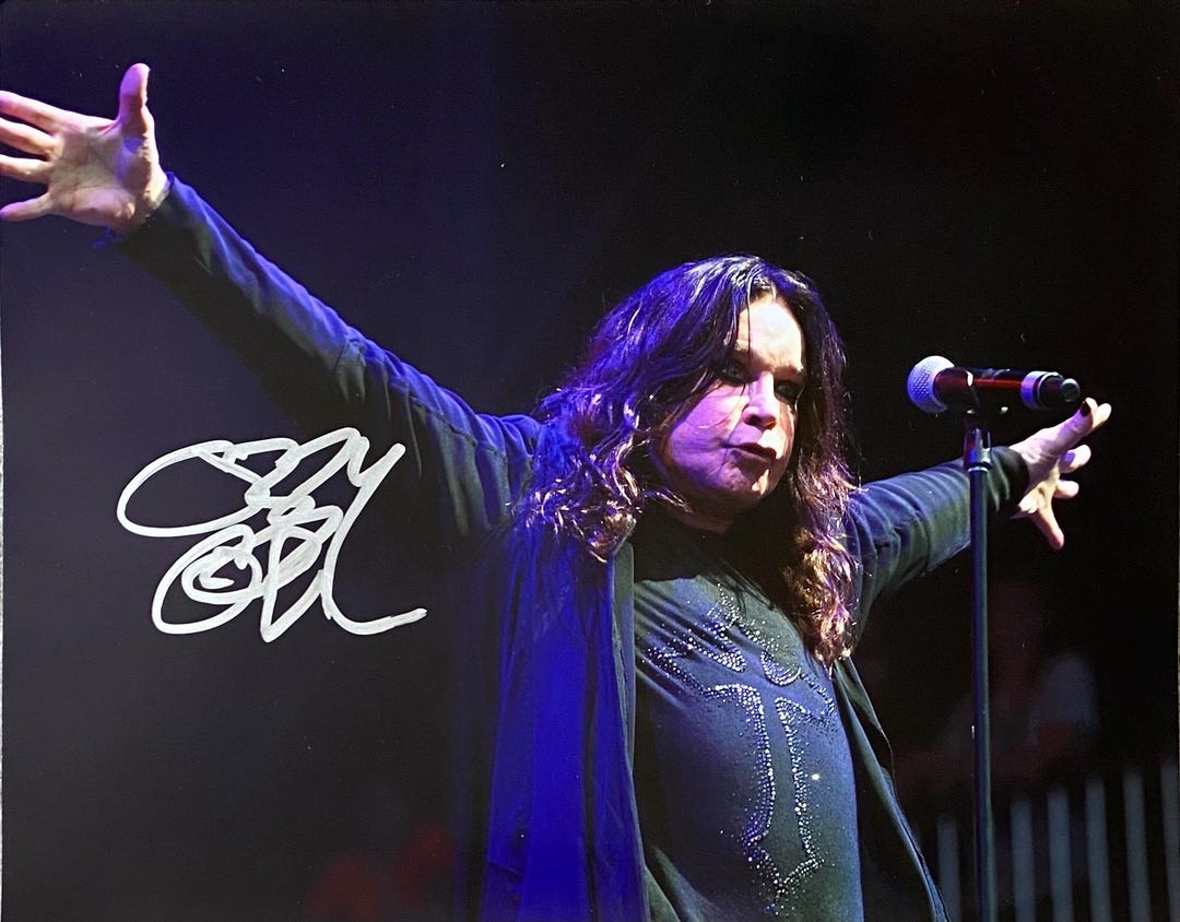 Ozzy Osbourne Autographed 8x10 Photo - Etsy