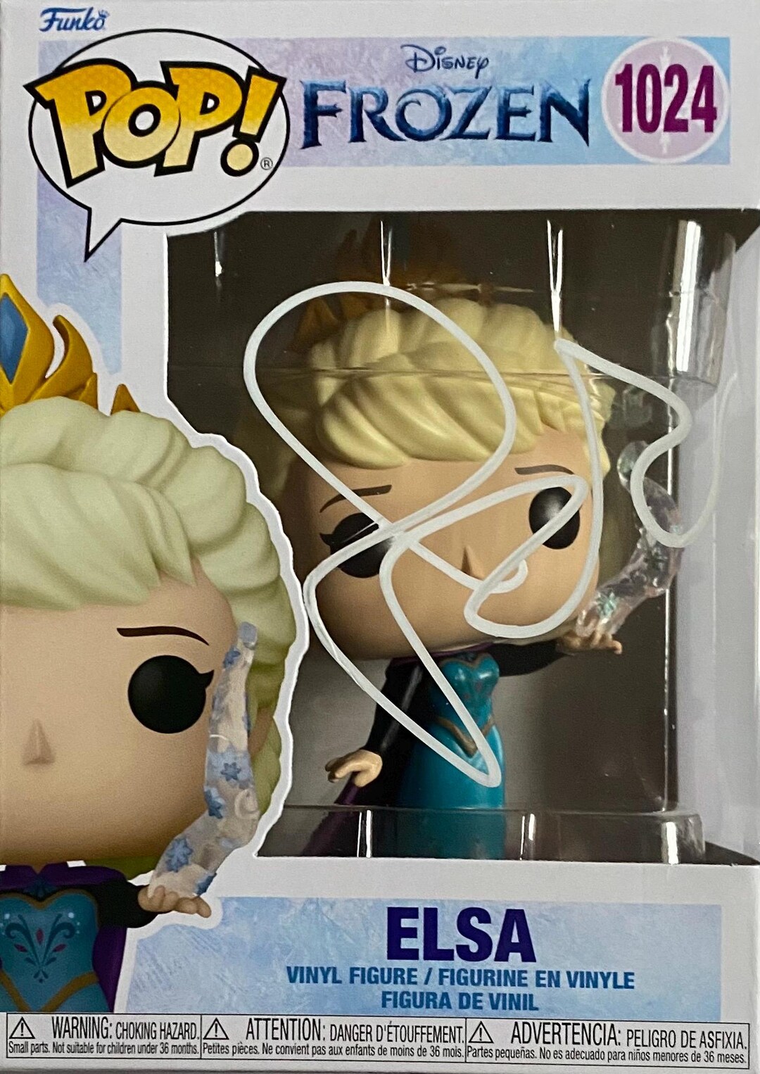 Idina Menzel Autographed Frozen Elsa Funko Pop #1024 - Etsy