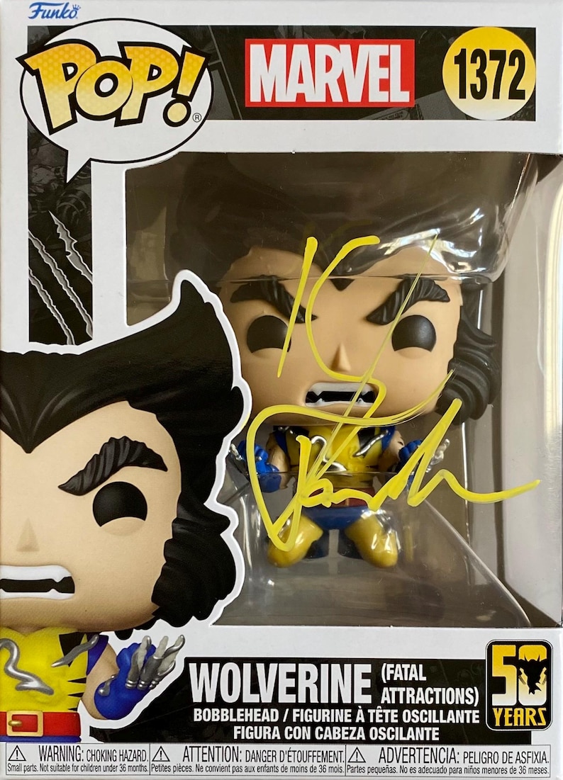 Hugh Jackman Autographed Wolverine Funko Pop #1372 - Etsy