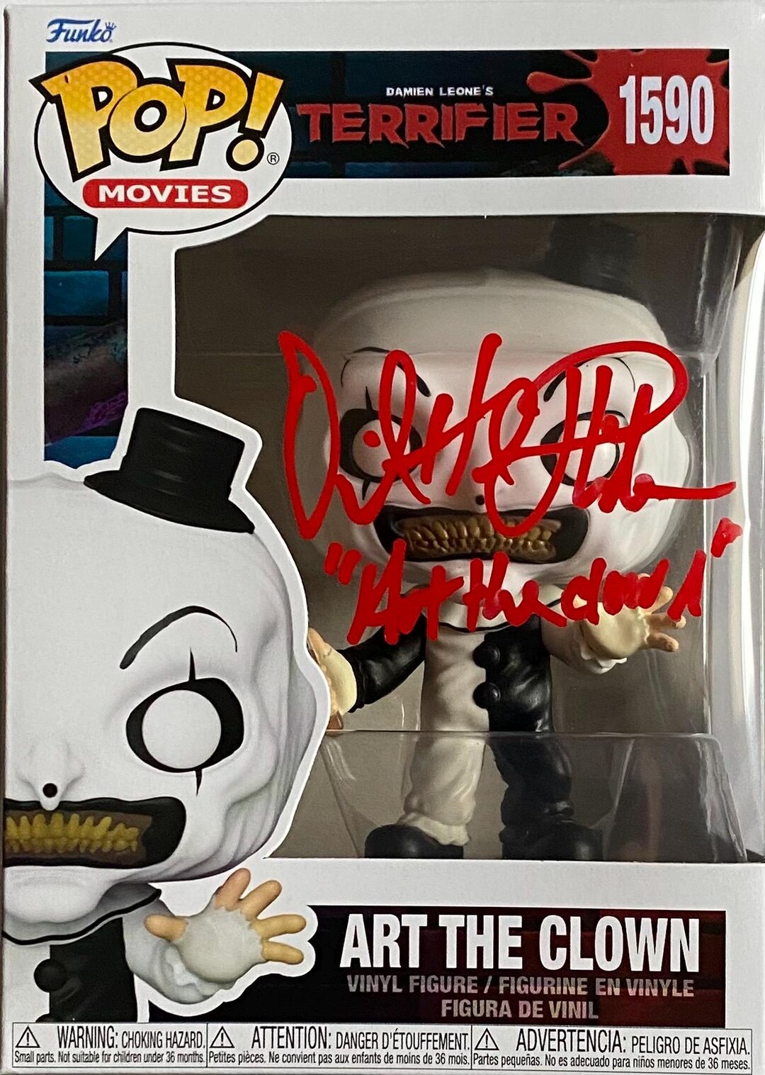 David Howard Thornton Autographed Signed Terrifier Funko Pop #1590 Art ...