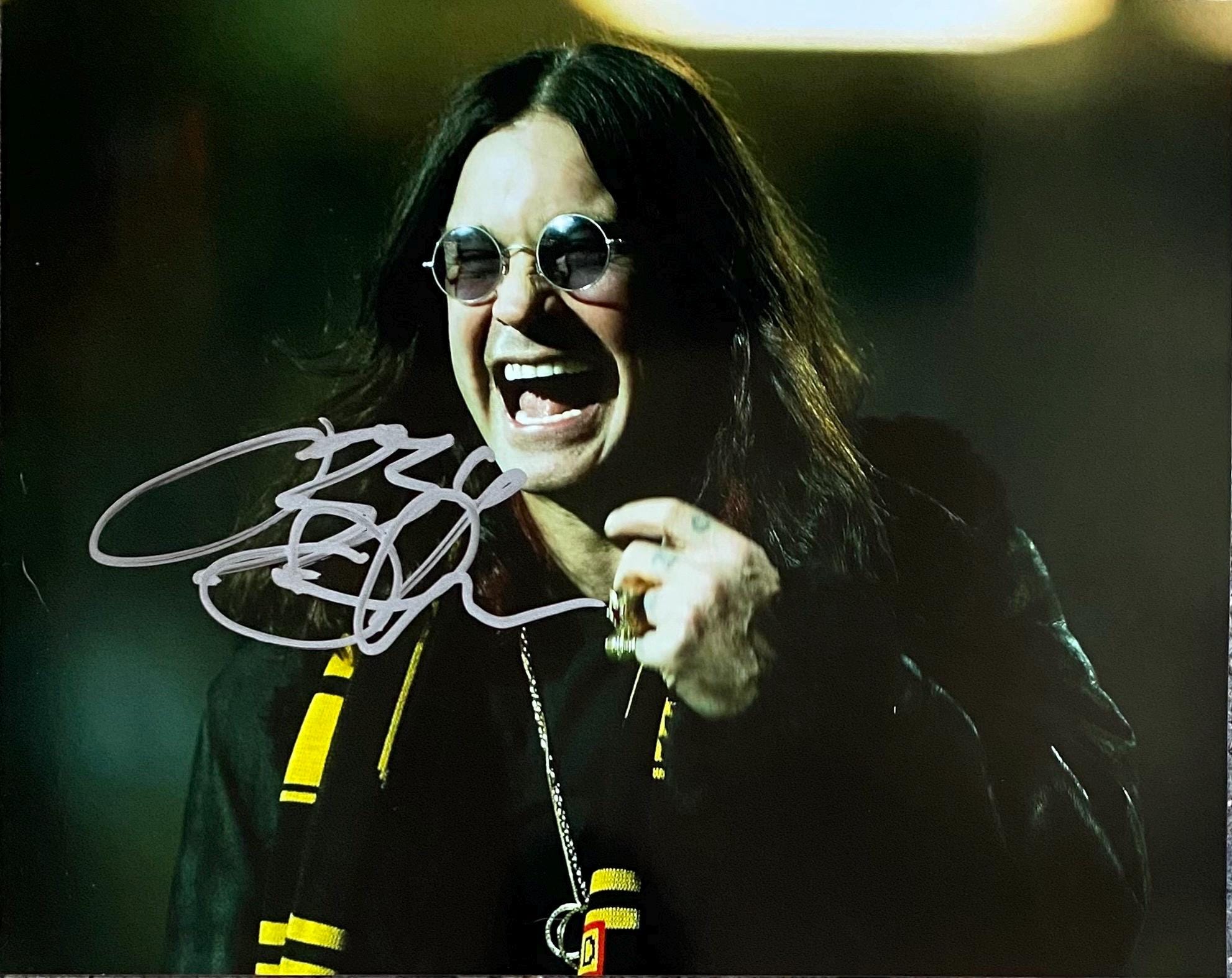 Ozzy Osbourne Autographed 8x10 Photo - Etsy