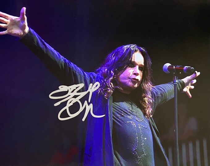 Ozzy Osbourne Autographed 8x10 Photo - Etsy