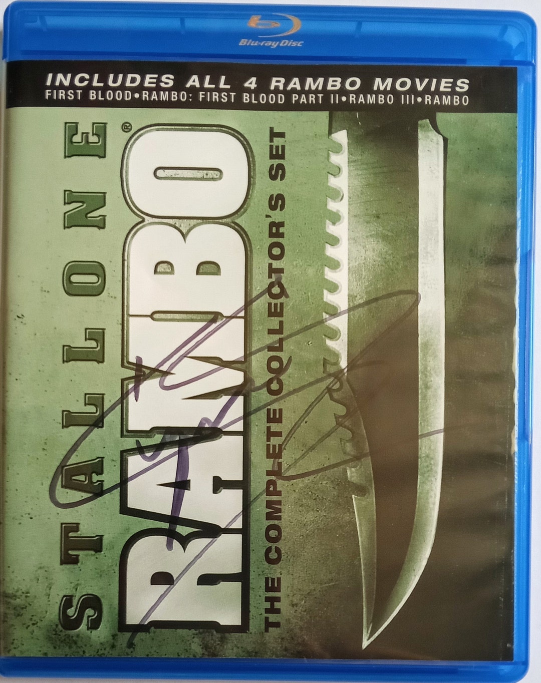 Sylvester Stallone Autographed Signed Rambo Complete Collectors 4 Disc ...