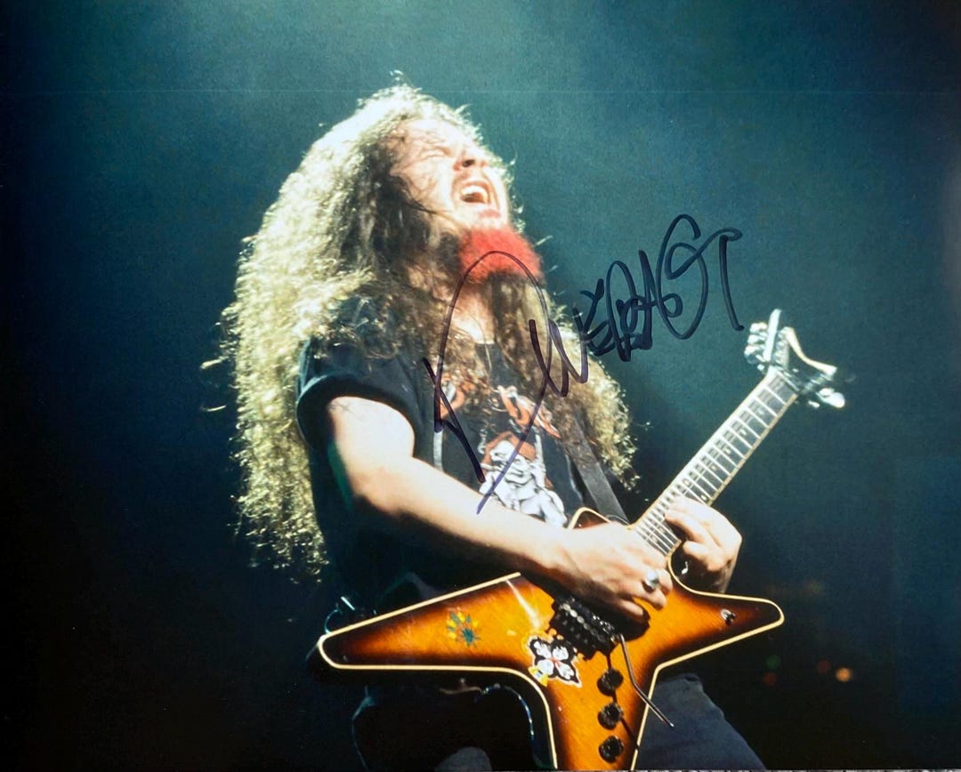 Dimebag Darrell Autographed Pantera 8x10 Photo - Etsy