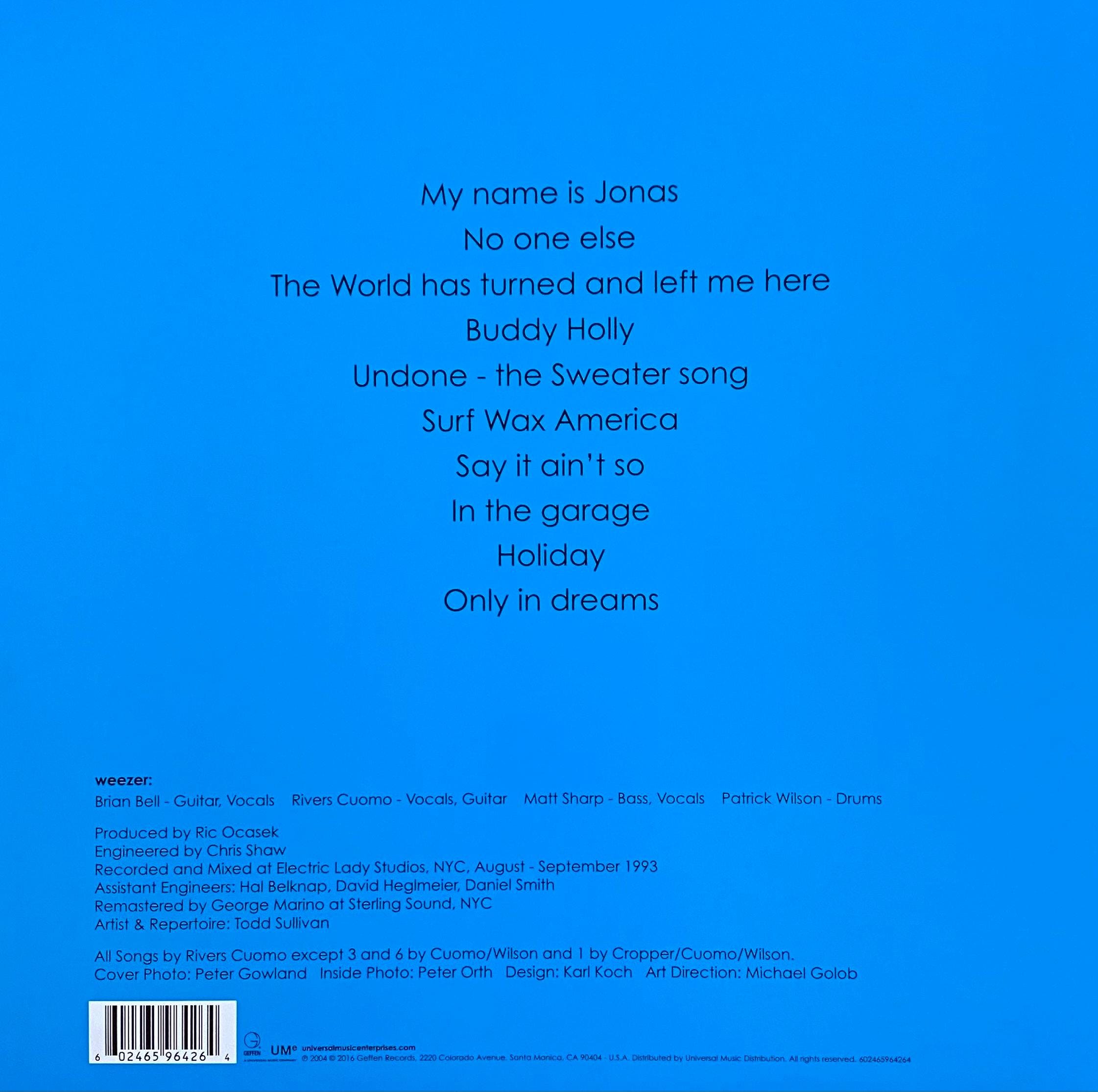 Rivers Cuomo Autographed Weezer Blue Album Vinyl - Etsy