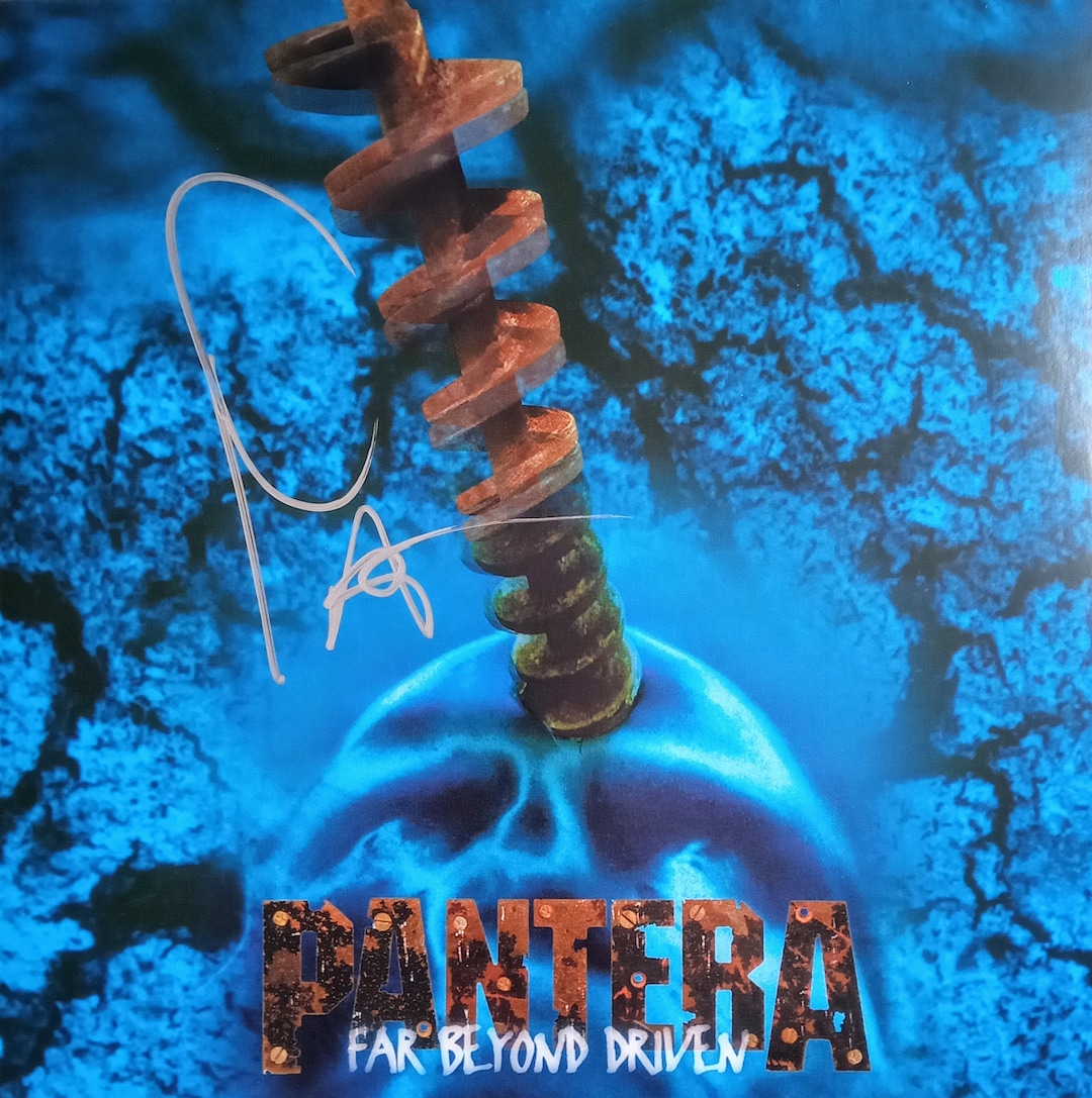 Phil Anselmo Autographed Pantera Far Beyond Driven White/blue Marbled ...