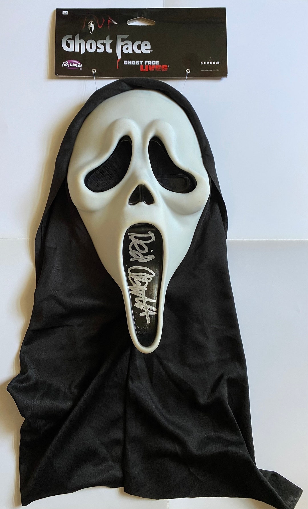 David Arquette Autographed Scream Ghostface Mask - Etsy