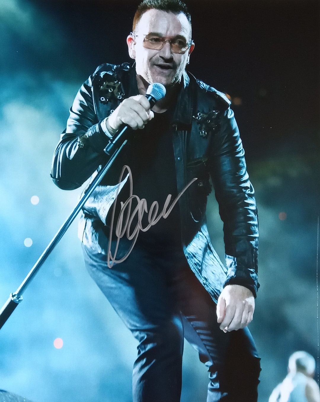 Bono Autographed Signed U2 8x10 Photo - Etsy