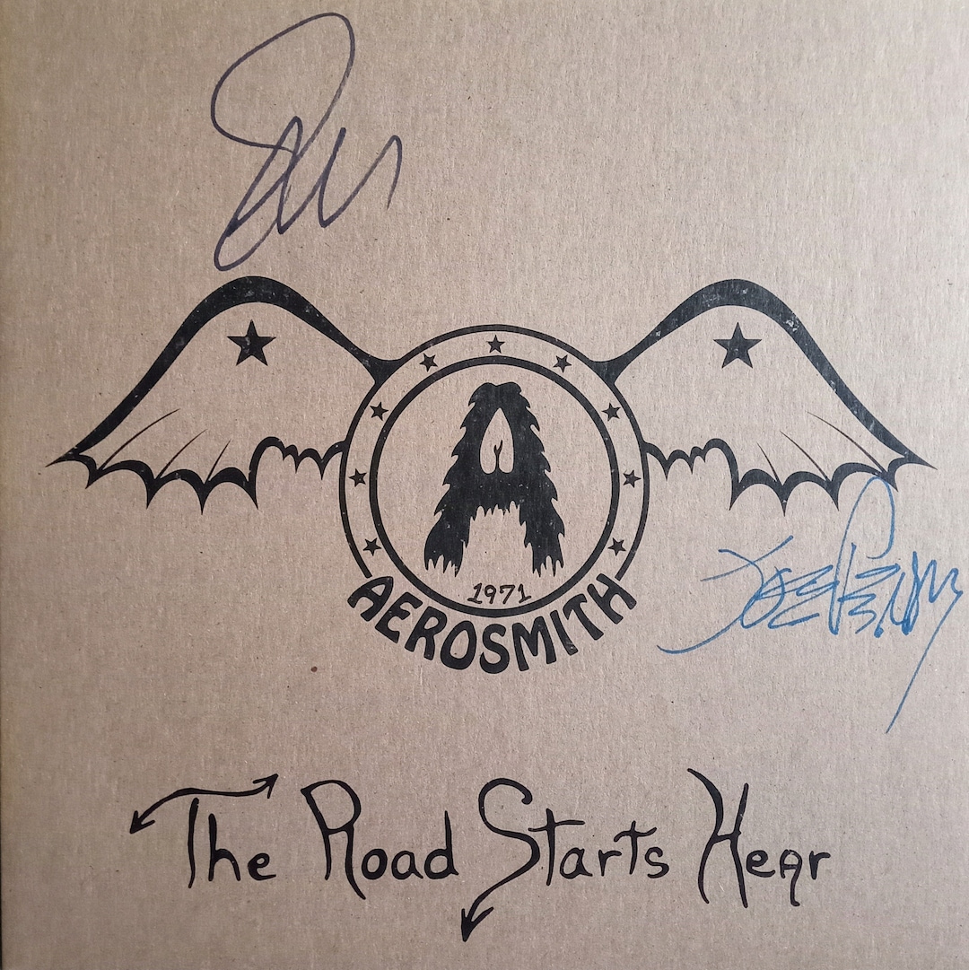 Steven Tyler Joe Perry Autographed Signed Aerosmith the Road Starts ...