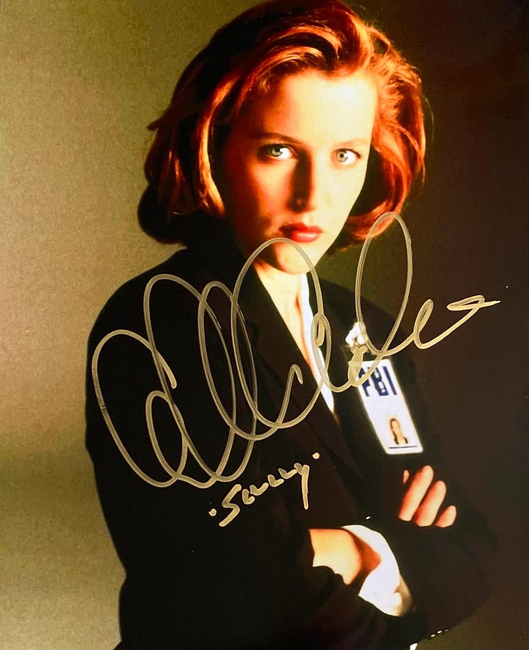 Gillian Anderson Autographed the X-files 8x10 Photo - Etsy
