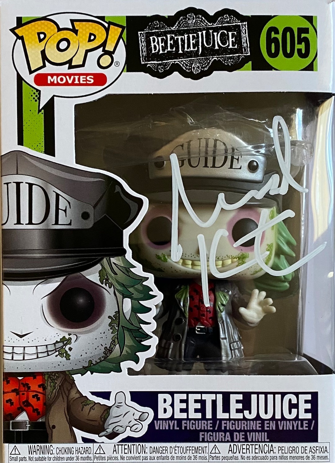 Michael Keaton Autographed Beetlejuice Funko Pop #605 - Etsy